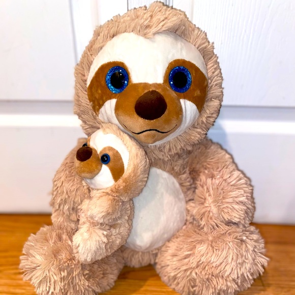 The Toy Factory | Toys | Plush Toy Factory 5 Sloth Momma And Sloth Baby ...